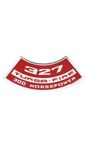 Corvette Decal Air Cleaner 327 300 Hp 67 68 ( #13002 ) | EC Products