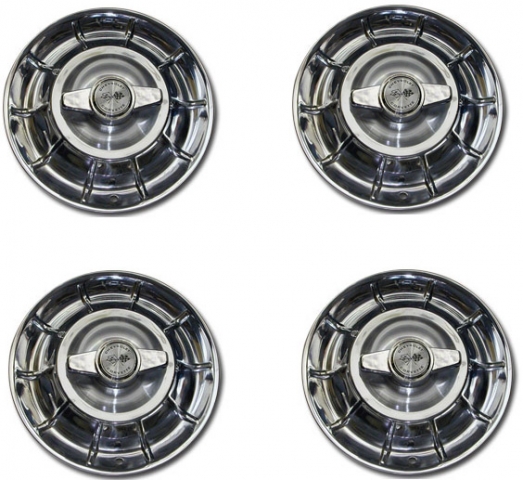 Corvette Hubcap Set With Spinners And Hardware 4 Pieces 56 58 ( #72580 ...