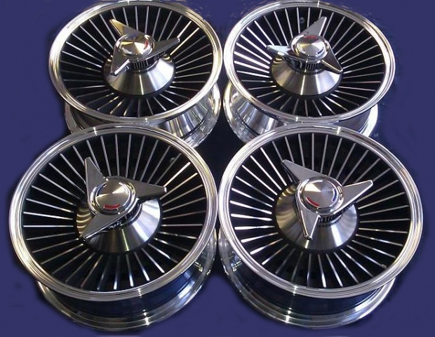 Corvette Wheel Set Knock Off Style (direct Bolt On) Complete 65 ( # ...