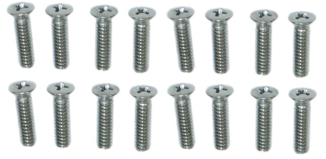 Corvette Screw Set Side Louver 16 Pieces 68 69 ( #E11233 ) | EC Products
