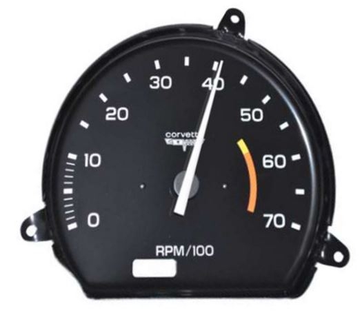 Corvette Tachometer Assembly With 5600 Rpm Red Line 350 80 81 No Longer ...