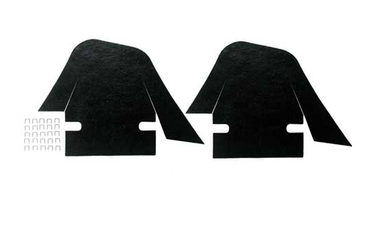 Corvette Dust Shield Kit Inner Fender Skirt To A Frame With Staples 68 ...