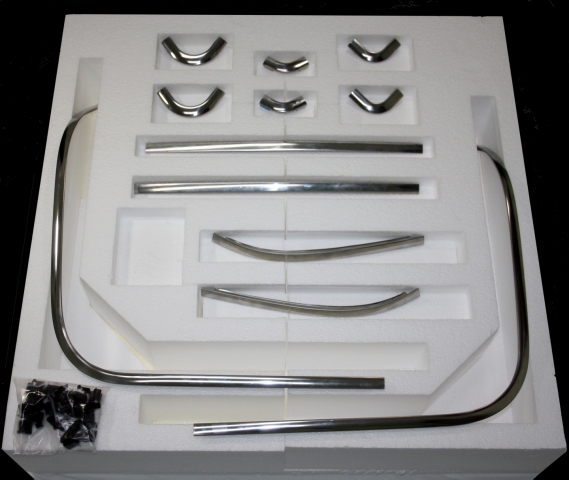 Corvette Molding Kit Rear Split Window Complete 13pcs 1963 ( #E22929 ...