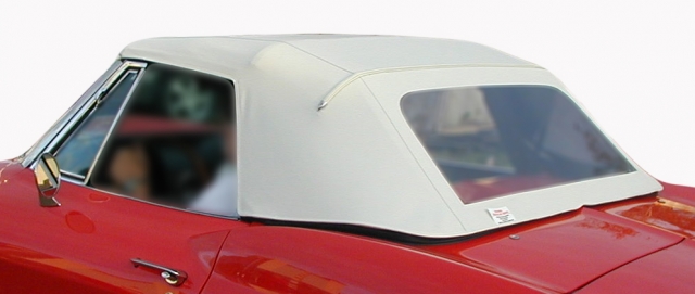 Corvette Convertible Top Kit Vinyl Original Design With Pads And Straps ...