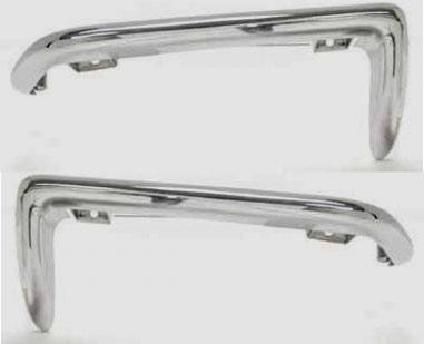 Corvette Bumper Rear Imported Chrome Pair 68 73 ( #E6738 ) | EC Products