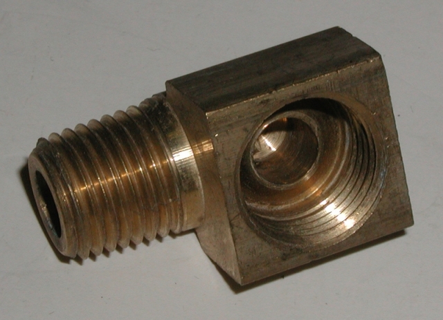 Corvette Fitting Fuel Line To Fuel Pump Outlet 90 Degree 58 81 ( # ...