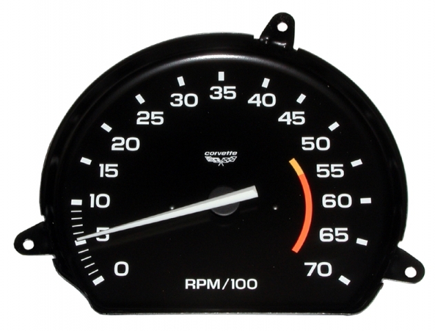 Corvette Tachometer Assembly With 5500 Rpm Red Line L 48 78 79 ( # ...