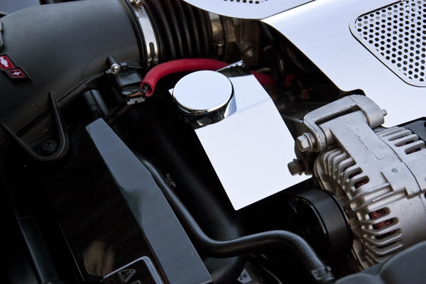 Corvette Cover Power Steering Reservoir Polished Stainless Steel With ...