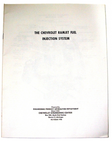 Corvette Manual Chevrolet Ramjet Fuel Injection System 57 62 ( #E2657 ...