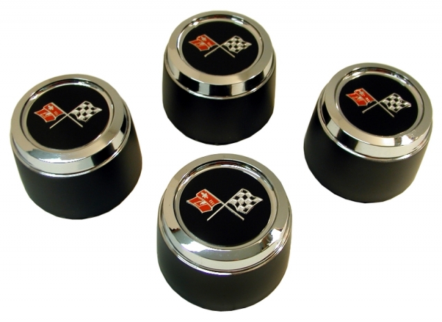 Corvette Cap Set Center Factory Aluminum Wheel With Emblem Replacement ...