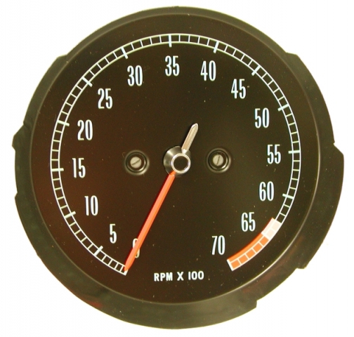 Corvette Tachometer Assembly With 6500 Rpm Red Line 65 67 ( #E6880 ...