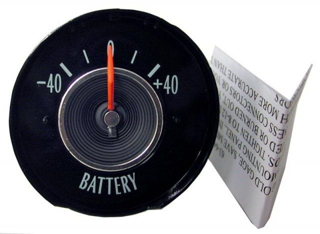 Corvette Gauge Battery Ammeter With Green Face 64 ( #E9777 ) | EC Products